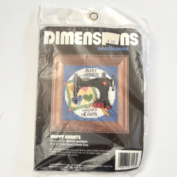 Dimensions | Art | Dimensions Needlepoint Kit Happy Hearts Small ...